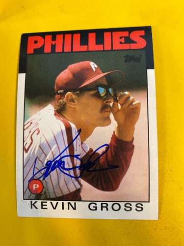 RS6132 1986 Topps #764 Kevin Gross PHILLIES HAND SIGNED AUTOGRAPH | eBay