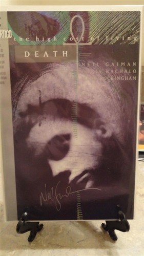 Neil Gaiman DEATH THE HIGH COST OF LIVING FINE DC Comics Vertigo SIGNED ...