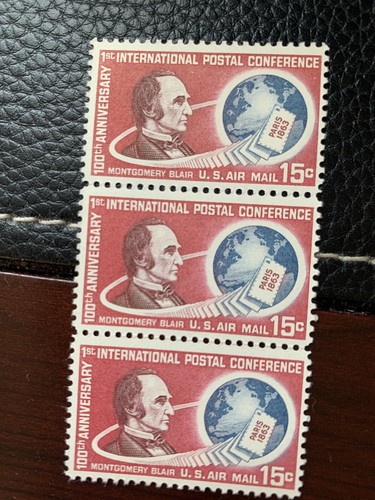 #C66 – 1963 15c 1st Internl Post Conf 3 stamps | eBay