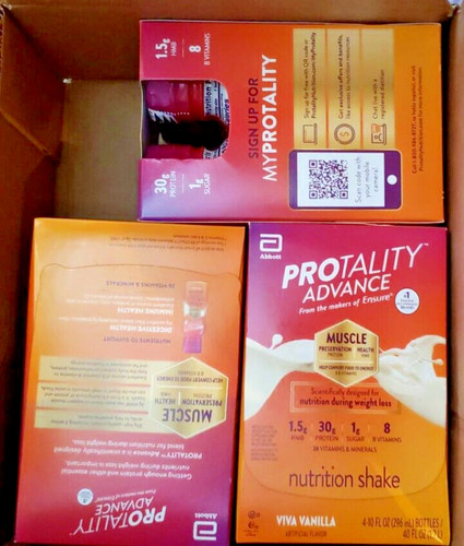 PROTALITY Advance Nutrition Shake Viva Vanilla 10-fl-oz 3 boxes 12 ...