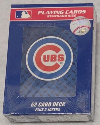 Lot of 2 Sealed Packs of Chicago Cubs Diamond Cut Playing Card Deck | eBay