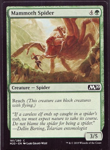 Mammoth Spider - 181 Regular not foil MTG M20 | eBay