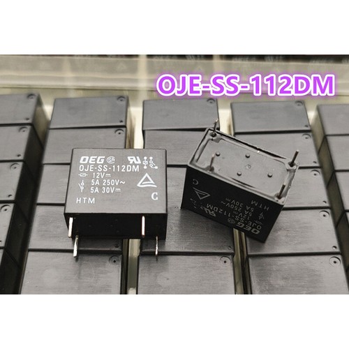 5Pcs OEG OJE-SS-112DM 12VDC Power Relay 4Pins 5A 250V | eBay