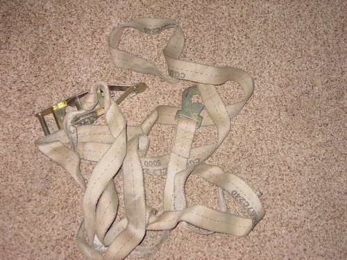 Military Surplus Ratchet Tie Down, Cargo, Aircraft Strap 5,000Lbs Cap ...