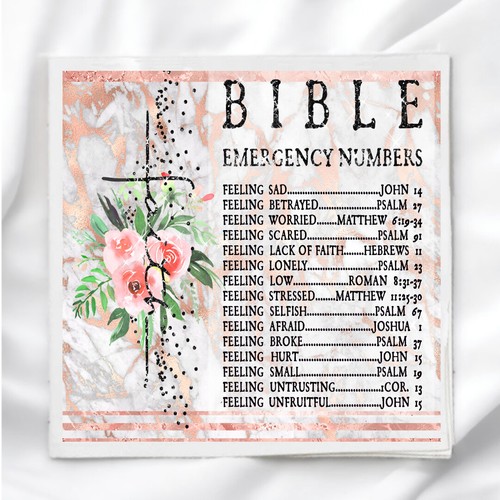 Emergency Bible Numbers Fabric Panel for Quilting Crafting Sewing Quilt ...