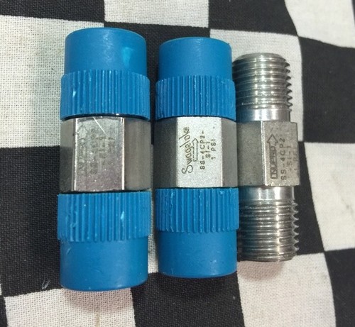 Lot Of 3 Nupro ADJUSTABLE RELIEF Valve 1/4",1psi, SS-4CP2-SI-1 ...