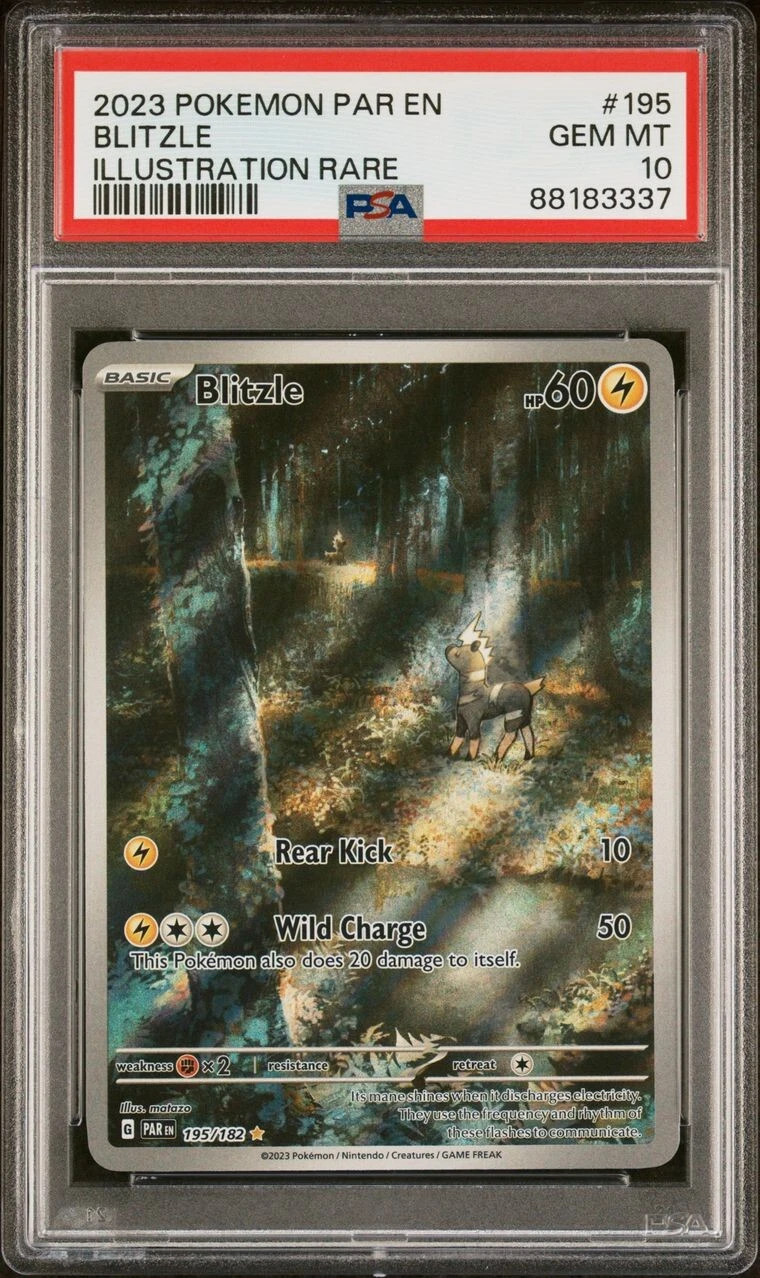 Blitzle 2023 Scarlet & Violet: Paradox Rift #195/182 Illustration Rare ...