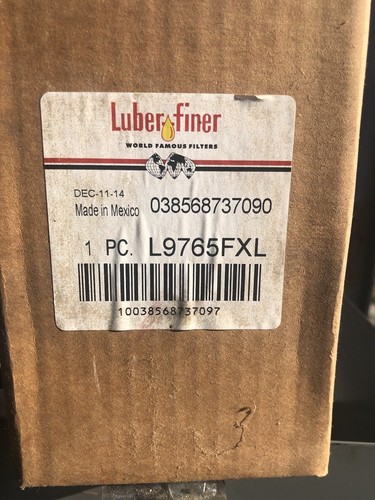 NEW LUBER FINER Fuel Filter L9765FXL Heavy-Duty Metal Housing Leak-Free ...