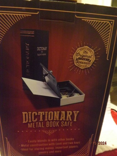 Dictionary Metal Book Safe--Brand New | eBay