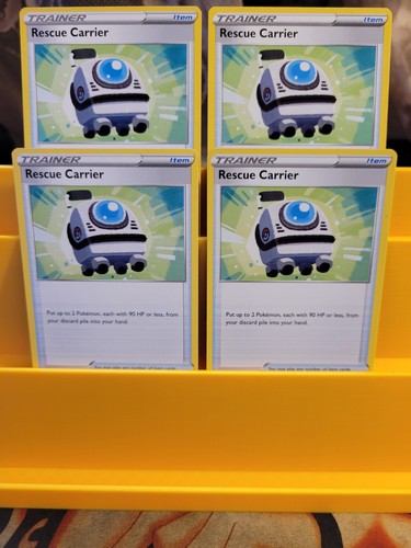 *NEAR MINT 4-CARD PLAY SET* Rescue Carrier #142 Pokemon Crown Zenith | eBay