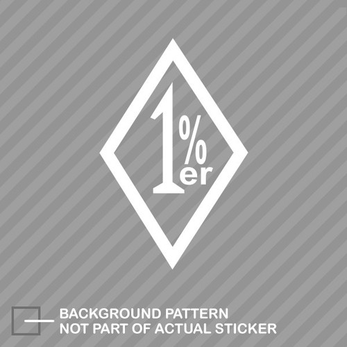 1%er Sticker Decal Vinyl outlaw 1 Percenter 1% er | eBay