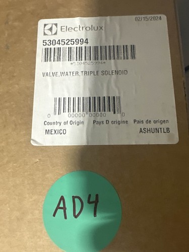 Electrolux 5304525994 Frigidaire Water Inlet Valve NEW IN BOX AD4 | eBay