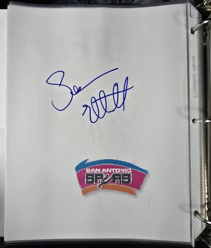Sean Elliott Autographed #32 San Antonio Spurs Logo NBA IP Auto ...