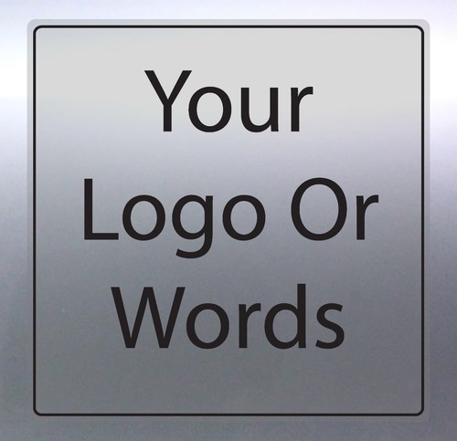 105 @ 30 mm Clear Square sticker Custom Your Text Words logo Australian ...