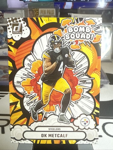 DK Metcalf 2025 Panini Donruss #BS-DMT: BOMB SQUAD! - Steelers | eBay