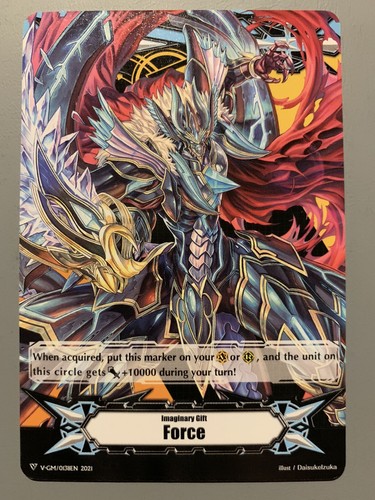 CARDFIGHT VANGUARD REVENGER RAGING FORM DRAGON FORCE 1 & 2 GIFT MARKER ...