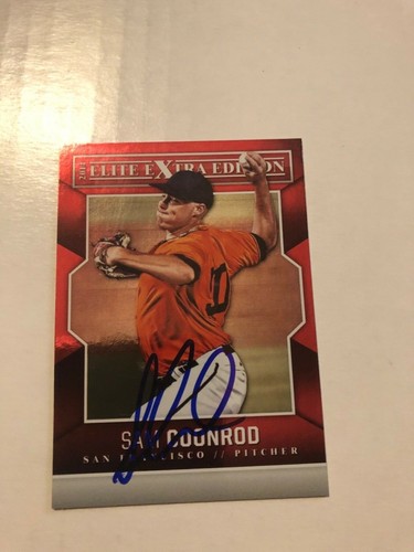 San Francisco Giants SAM COONROD Signed Elite Card | eBay