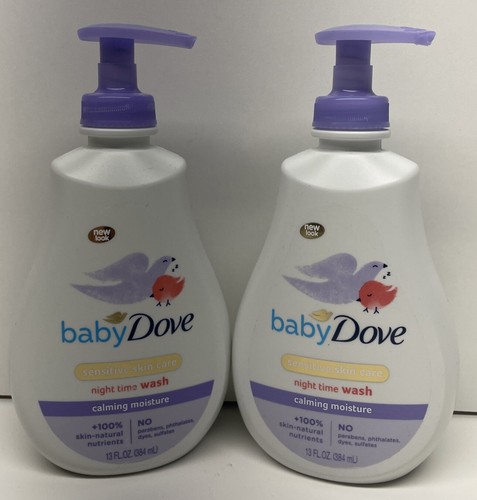 Lot of 2 Dove Calming Moisture Sensitive Skin Night Time Wash - 13 oz ...