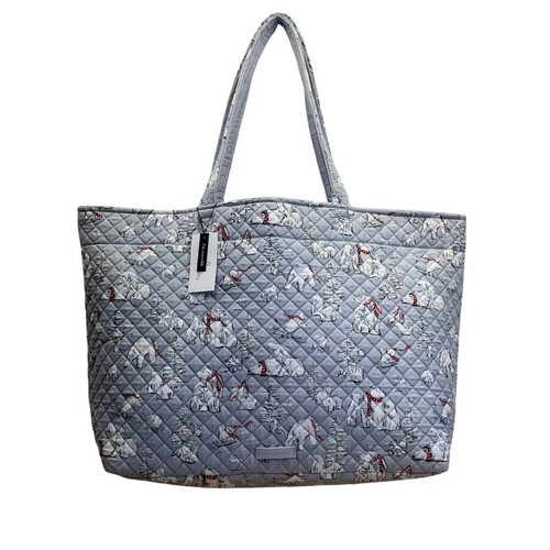 Vera Bradley Women’s Beary Merry Quilted Reversible Iconic Grand Tote ...