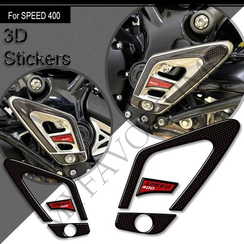 Triumph speed 400 motorcycle protective fuel tank pad knee pad sticker ...