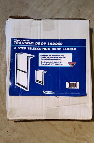 Transom ladder/ Swim-boarding ladder - Folding transom mount Stainless ...