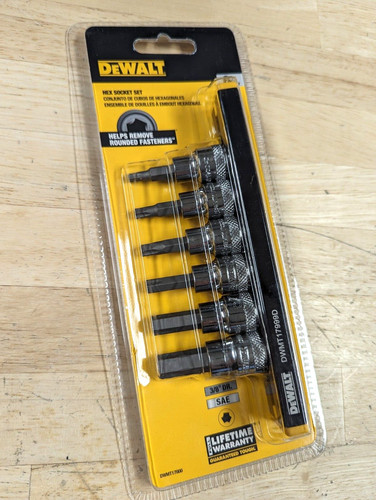 Dewalt 3/8in. Drive SAE Hex Socket Set 6-pcs | 0076174170009 ...