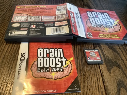 Brain Boost: Beta Wave (Nintendo DS, 2006) USED PUZZLES FUN FREE US SHIPPING 96427014836| eBay
