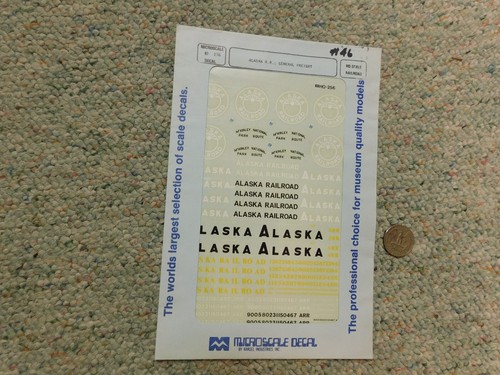 Microscale decals HO 87-256 Alaska Railroad general freight C97 | eBay