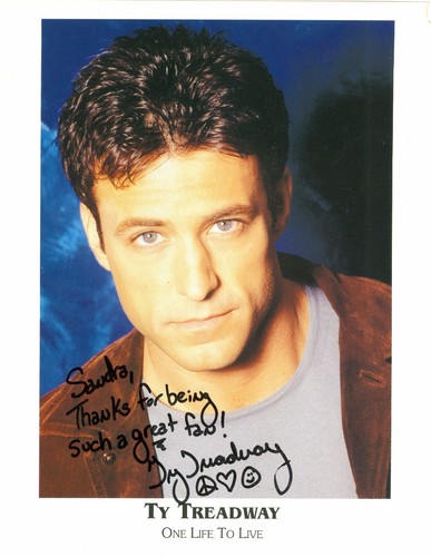 Ty Treadway autographed hand signed 8 x 10 color photo Soap Talk Show ...