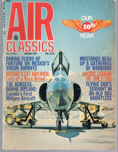 VINTAGE AIR CLASSICS MAGAZINE JANUARY 1974 ~ B0X-4 | eBay