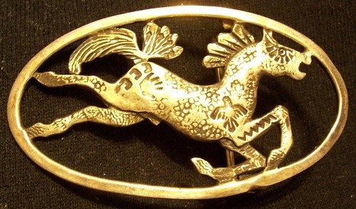 Bear-Step Sterling Silver Buckle Appaloosa War Horse Belt Buckle | eBay