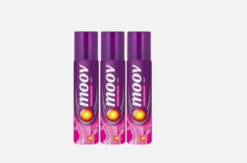 Moov Spray Strong Instant Pain Relief Spray 80ml Each (Pack of 3 ...