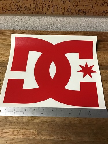 DC Skateboard Shoe Co. Skateboarding STICKER Decals 11”x9” | eBay