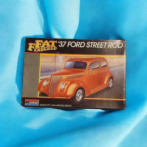 Monogram Fat Fendered '37 Ford Street Rod VTG 1987 1:24 Model Kit NEW ...