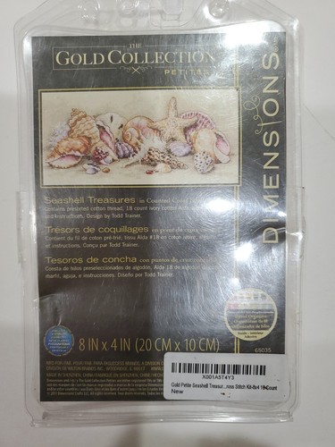 Dimensions The Gold Collection Petites Seashell Treasures Kit 8" X 4 ...