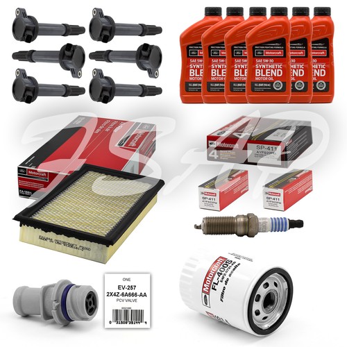 Tune Up Kit 2007 Ford Edge 3.5L V6 Ignition Coils DG520 SP411 FA1884 ...