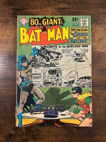 Batman #203 DC Comics (1968) 5.0 VG/FN Neal Adams Cover Silver Age ...