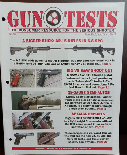 Gun Tests Magazine May 2015 Vol XXVII No 5, $3 off shipping for 2 see ...