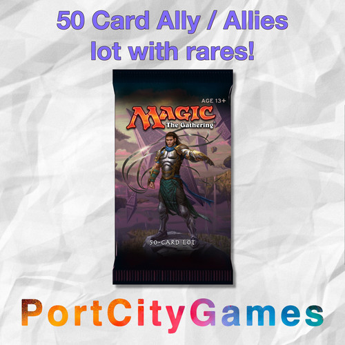 50 Card Ally Allies lot Magic MTG w/ Rares + FREE bonus Rares & Booster ...