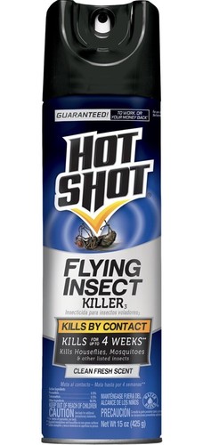 Hot Shot Flying Insect Killer 15 Ounces, Aerosol, Clean Fresh Scent ...