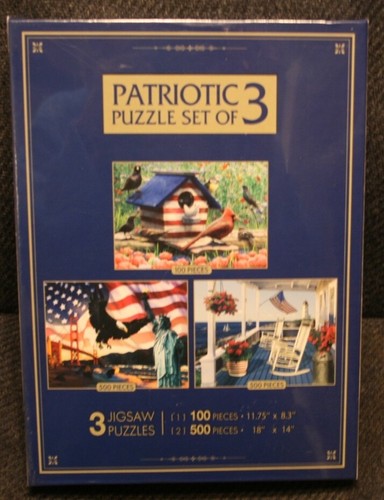 Puzzles-Patriotic Puzzle Set of 3 | eBay