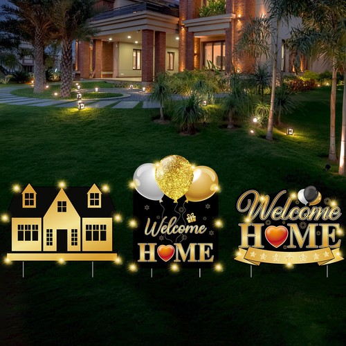 Welcome Home Decorations,Welcome Home Yard Sign with Stakes Welcome ...
