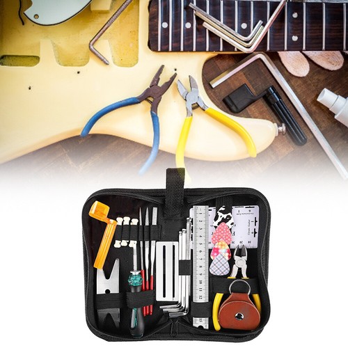 Guitar Care Cleaning Repair Tool Kit Luthier Setup Maintenance Full Set ...
