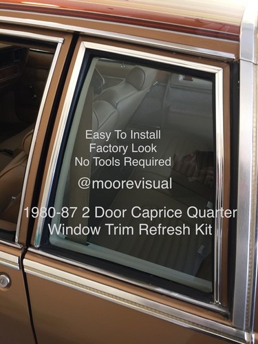 1980-87 Chevrolet Box Chevy Caprice Quarter Window Chrome Trim Refresh ...