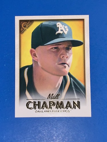 2018 Topps Gallery Matt Chapman Baseball Card #11 Oakland Athletics NM ...