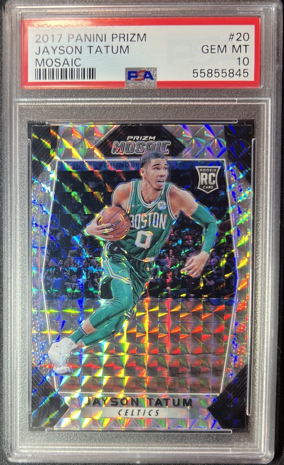 Jayson Tatum 2017 Prizm Mosaic #20 Base PSA 10 Price Guide - Sports ...