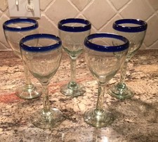 Mexican Blue Rim Glasses for sale | eBay