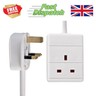 Trailing Single Electrical UK Mains Extension Socket Rewireable 1 Gang ...