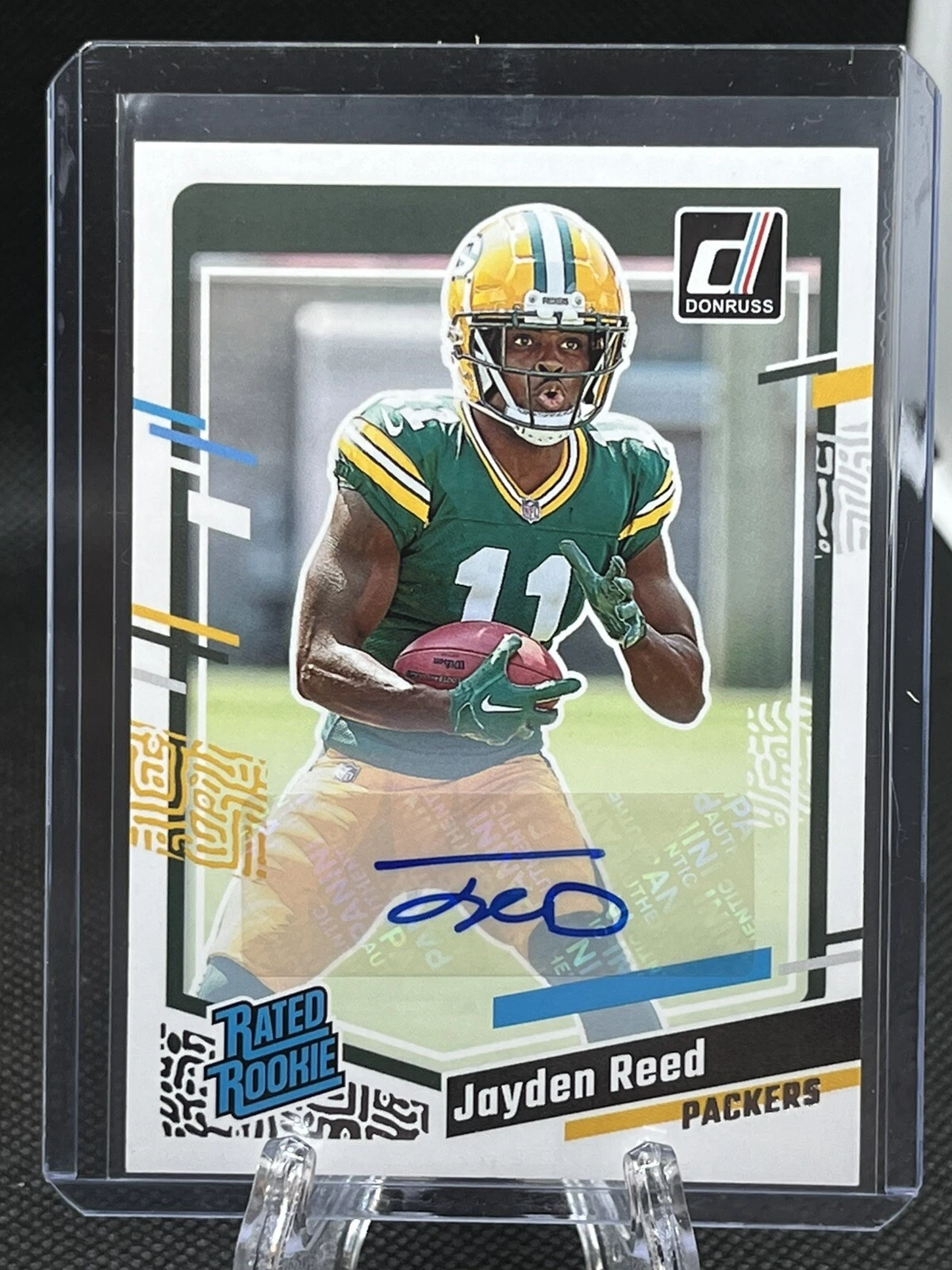 Jayden Reed 2023 Donruss #334 Rated Rookie Autographs Price Guide ...