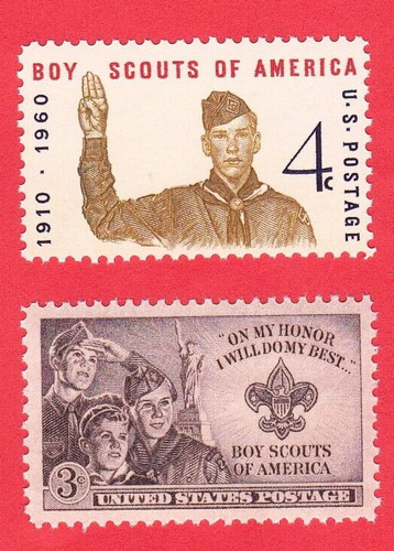 BOY SCOUTS OF AMERICA STAMPS BSA 1950 1960 3c 4c USA MNH | eBay